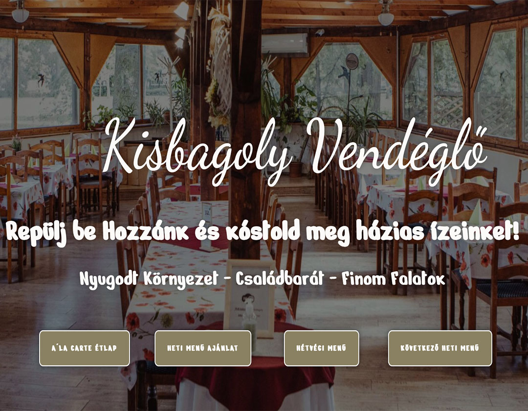 Hogyan készült? Weboldal újratervezés étteremnek | Webtervezde